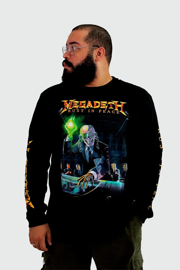 Camiseta Manga Longa Megadeth Rust In Peace – Loja Poli Rock