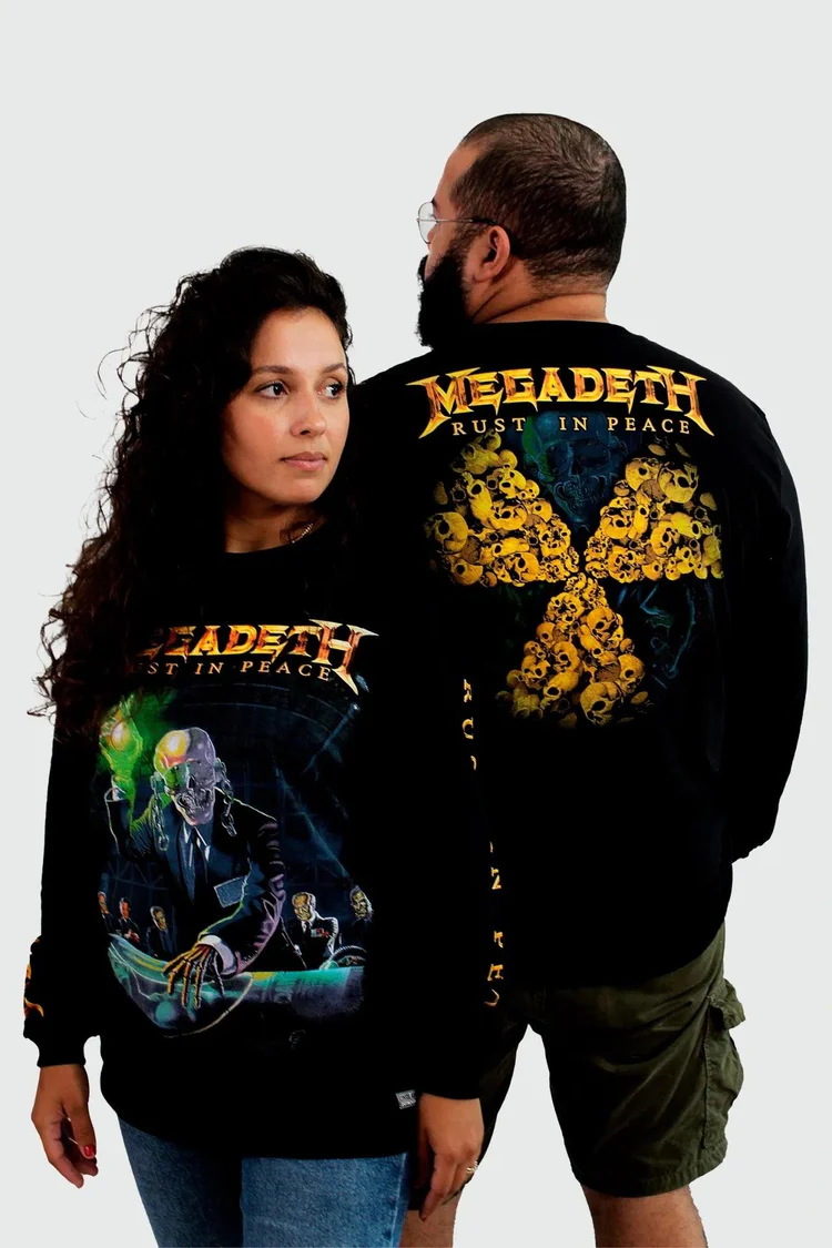 Camiseta Manga Longa Megadeth Rust In Peace – Loja Poli Rock